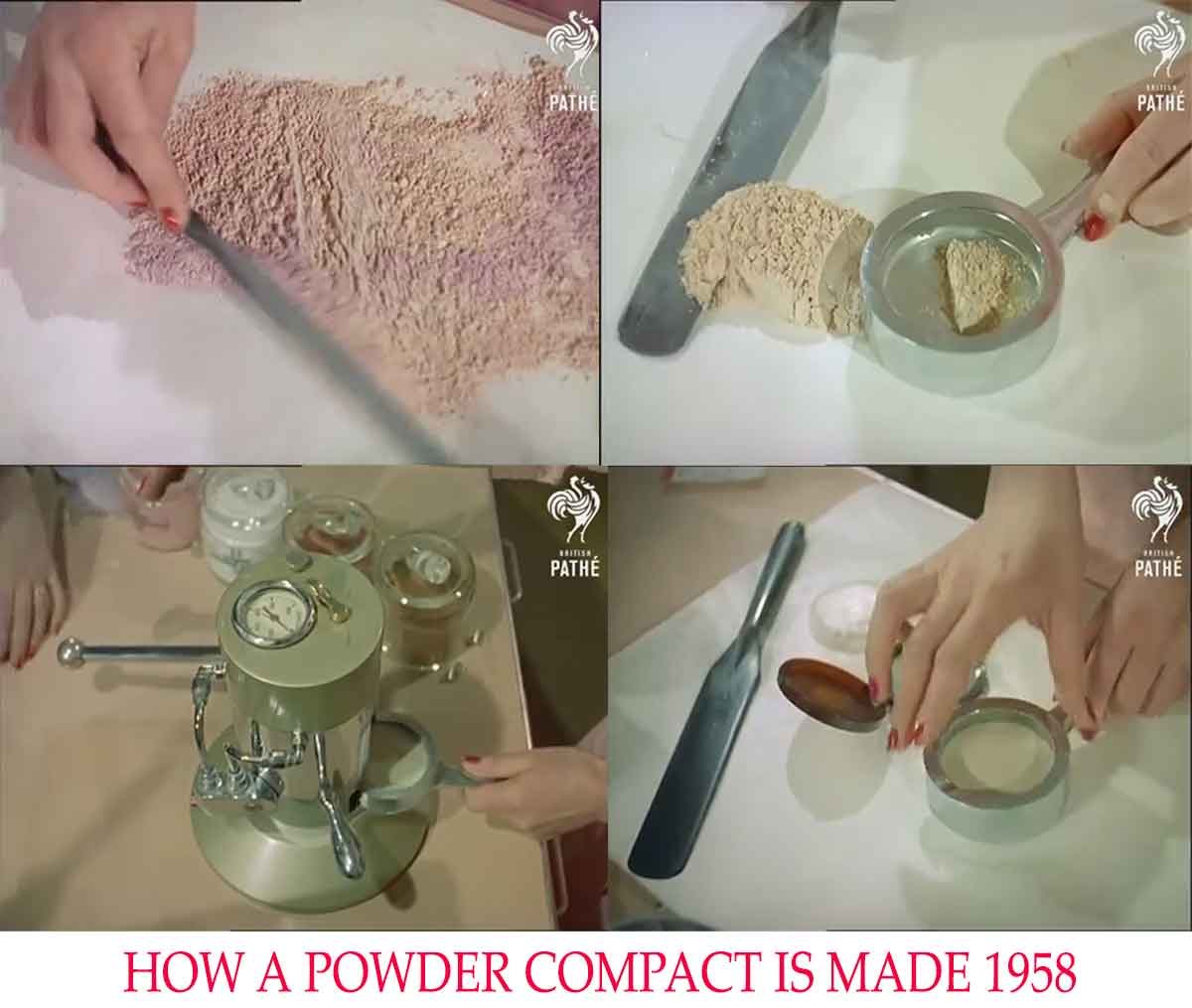 Making a Powder Compact 1958 - Vintage Makeup Guides
