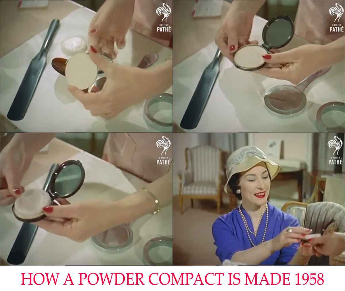 Making a Powder Compact 1958 - Vintage Makeup Guides